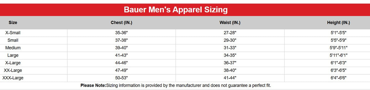 BAUER TEAM HEAVYWEIGHT JACKET – Fairfield Sports